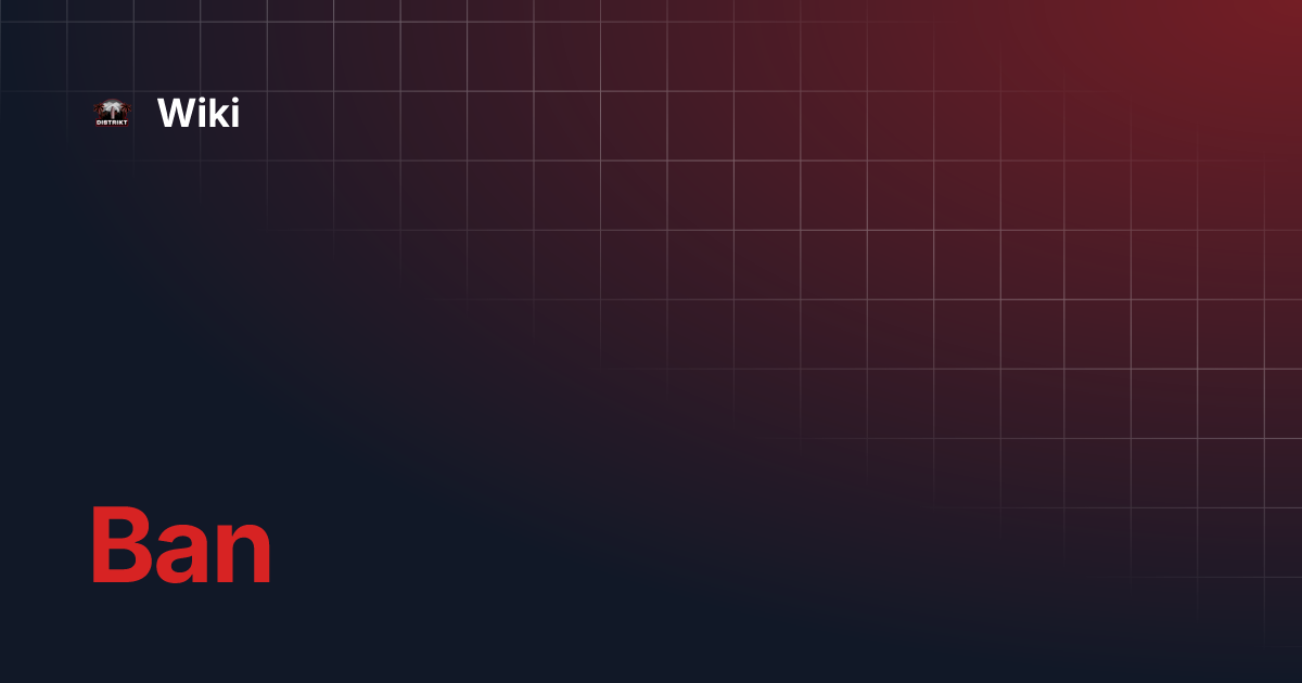 Ban | Wiki